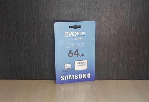 Карта памяти Samsung Evo Plus micro sdxc 64 GB
