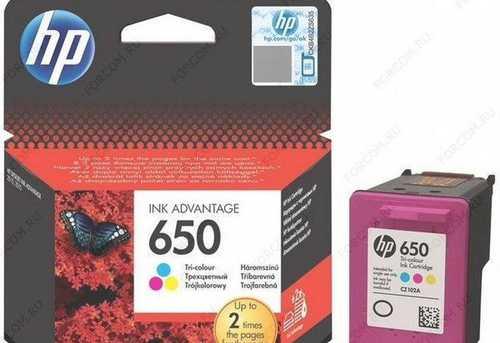 HP CZ102AE Картридж №650 цветной HP DeskJet Ink Ad