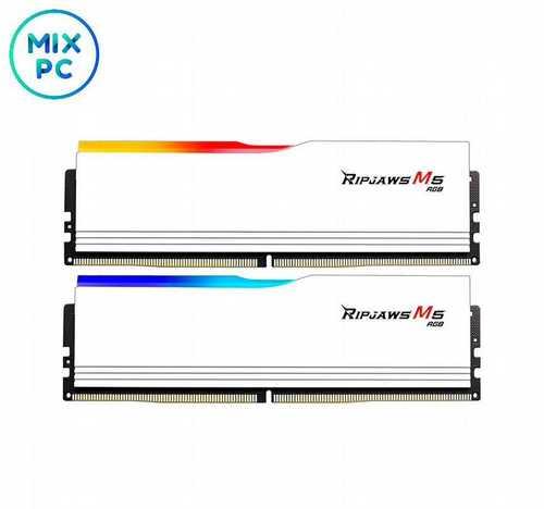 Оперативная память DDR5 64GB (2x32GB) 5600MHz G.Skill ripjaws M5 RGB White