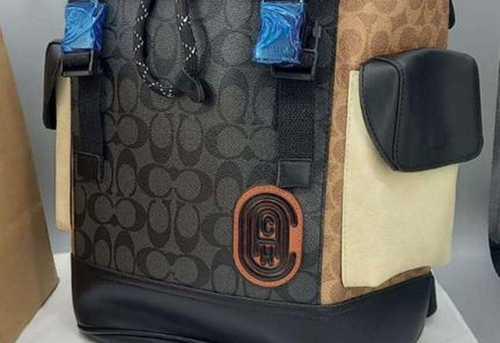 Новый мужской рюкзак Coach чёрный