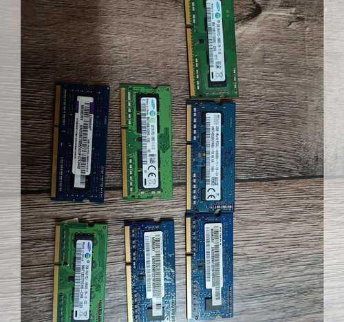 Оперативная память ddr3L/ddr3/ddr4