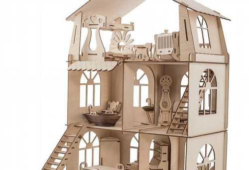 Кукольный домик Коттедж с мебелью Premium