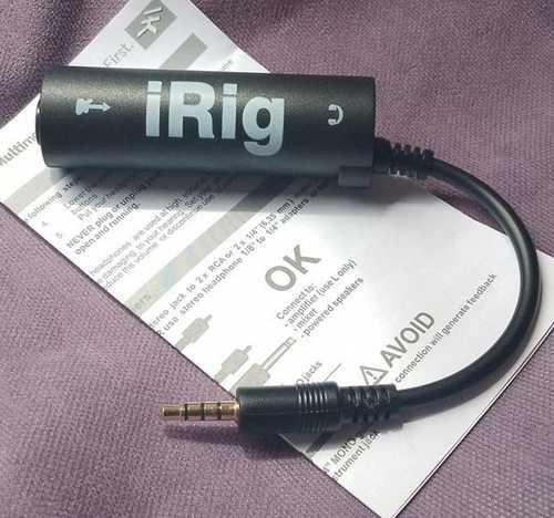 Адаптер iRig для подключения гитары к iPhone/iPad