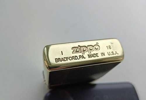 Зажигалка Zippo Solid Brass оригинал