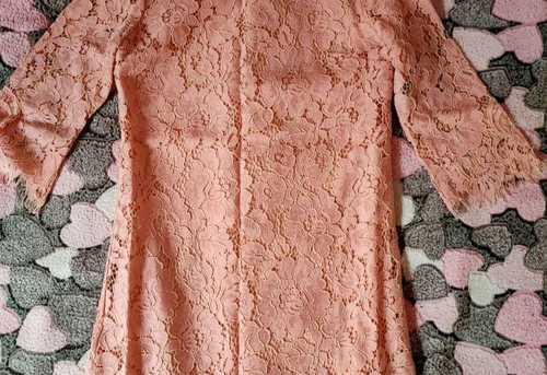 Нарядное платье для девочки 140 розовое