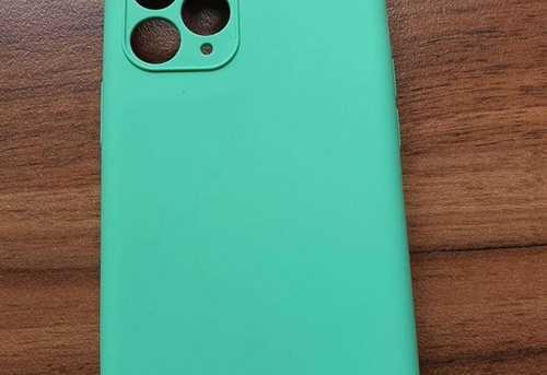 Силиконовый чехол iPhone 11 Pro, зеленый