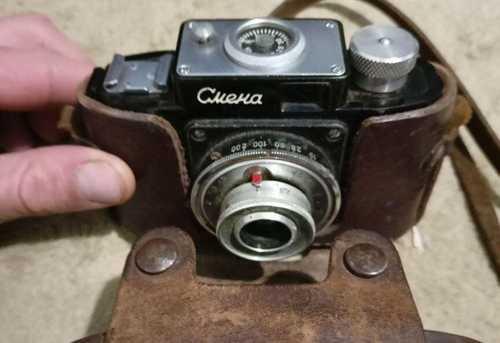 Старинный фотоаппарат смена СССР