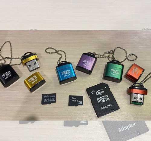 Картридеры micro sd/usb