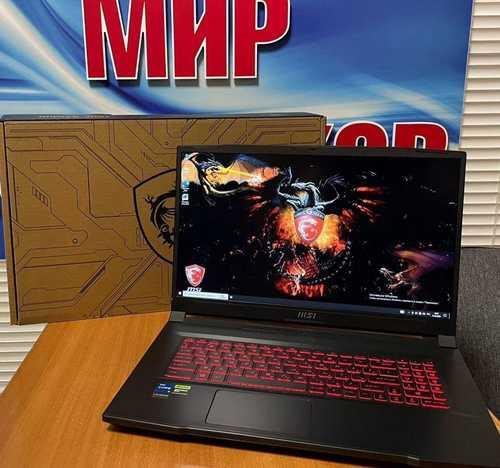 Игровой ноутбук MSI 17" как новый / RTX