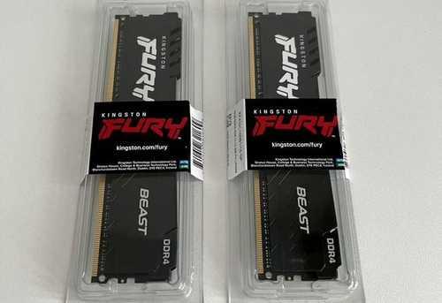 Оперативная память Kingston fury Beast 16GB DDR4