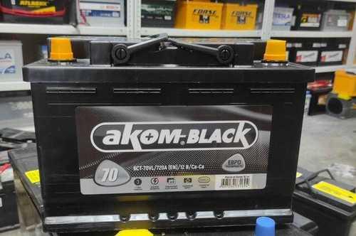 Аккумулятор для автомобиля Аком Black 70e