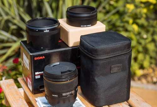 Объектив Sigma AF 85 mm f/1.4 EX DG HSM Canon