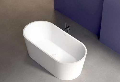Акриловая ванна abber AB9209MW белая матовая