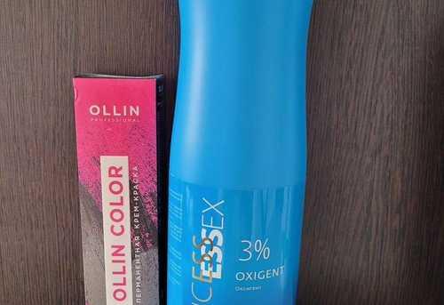 Оксигент 3 Estel и Ollin 4/1 шатен пепельный