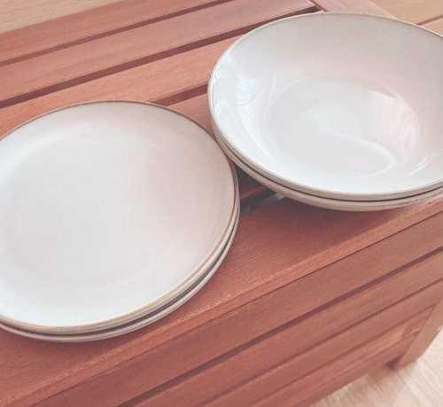 Икея IKEA посуда тарелки gladelig гладелиг серый