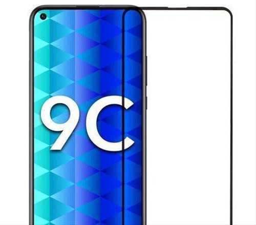 Защитное стекло для Honor 9C (AKA-L29) П/П черное
