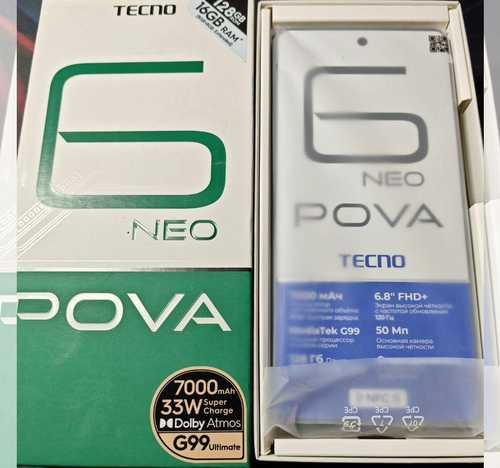 TECNO Pova 6 Neo, 8/128 ГБ