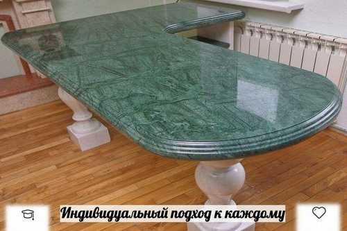 Барный стол, и других форм и размеров, из камня
