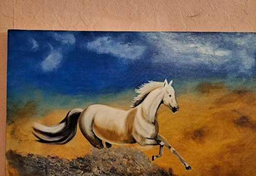 Картина на холсте маслом "Лошадь"