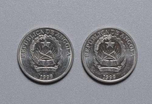 Монеты 5 кванз 1999 Ангола одним лотом