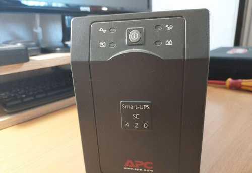 Ибп apc SMART ups 420 неисправный