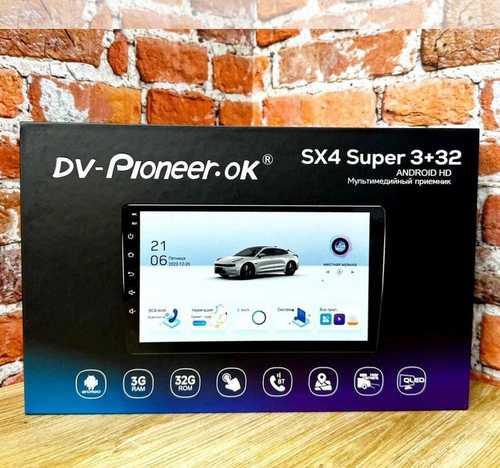 Android магнитола 3+32Gb Dv-Pioneer.Ok SX4 super