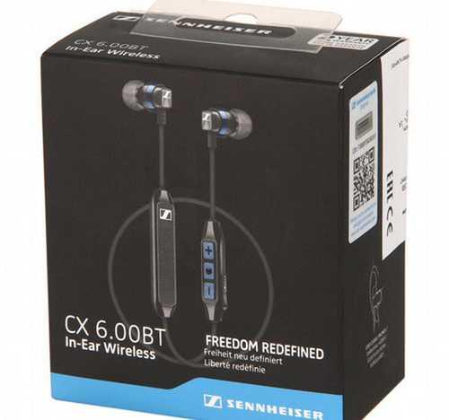 Наушники Bluetooth Sennheiser CX 6.00BT Black