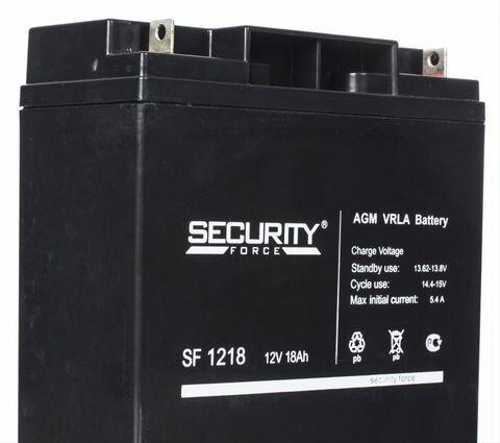 Аккумулятор Security Force 12V/18Ah SF 1218 (182x7