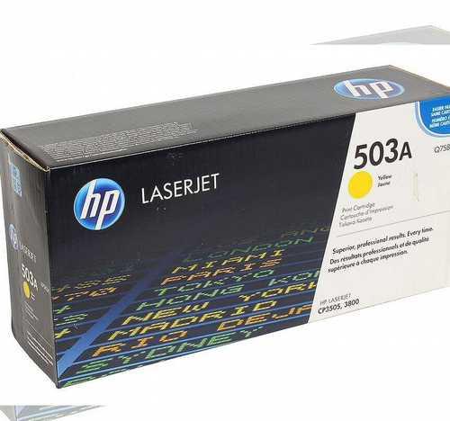 HP Q7582A (503A) картридж желтый (6000 стр.)