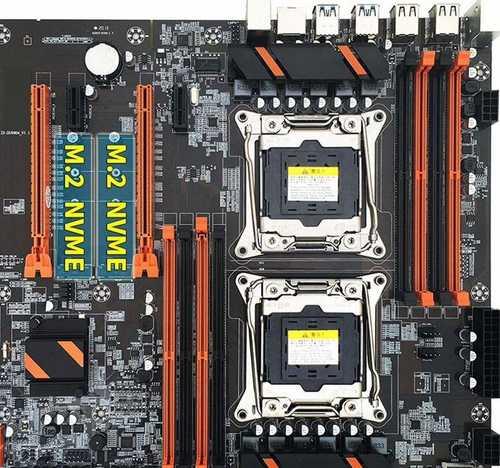 Двух процессорная материнская плата x99 dual CPU