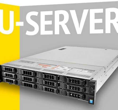 Сервер для 1С Dell R730XD 12LFF 2*2699Av4 64G H730pm 2*750W 2с EMC PowerEdge R730XD 2U Б/У