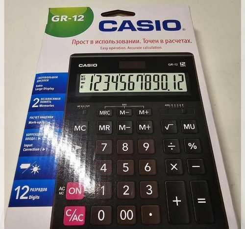 Калькулятор casio GR-12