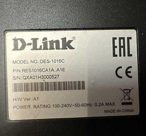 Коммутатор D-Link DES-1016C