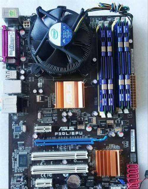 Комплект Asus P5QL-EPU C2D E6750 4Gb DDR2