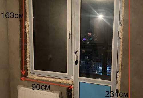 Пластиковые окна и дверь
