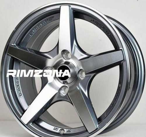 Литые диски в стиле vossen R14 4x100 ave. Примерка