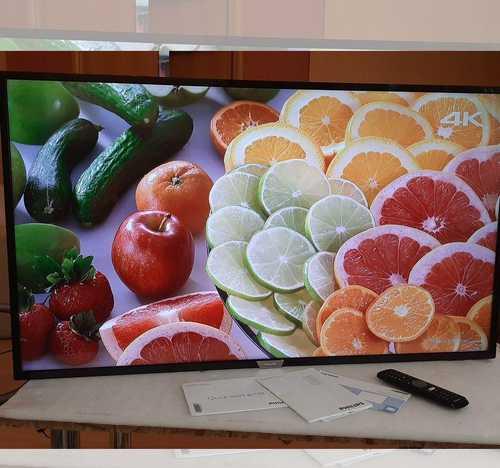 Телевизор Philips SMART UHD 4K Огромный как Новый