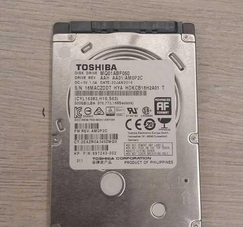 Жесткий диск 500 гб toshiba