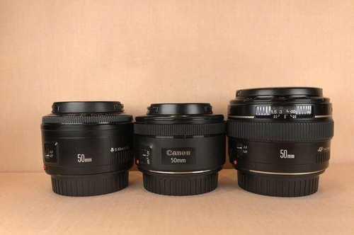 Портретные объективы Canon 50mm