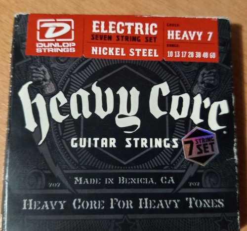 Струны Dunlop Nickel Steel Heavy Core 10-60