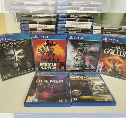 PS4 RDR/ Джедаи/ Gollum/ Dishonored/ Dolmen/ Осада