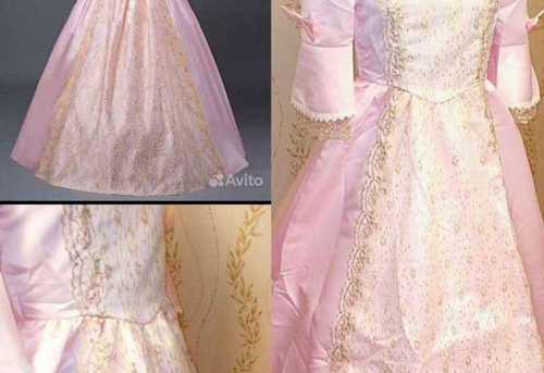 Платье "Эльза " атласное розовое