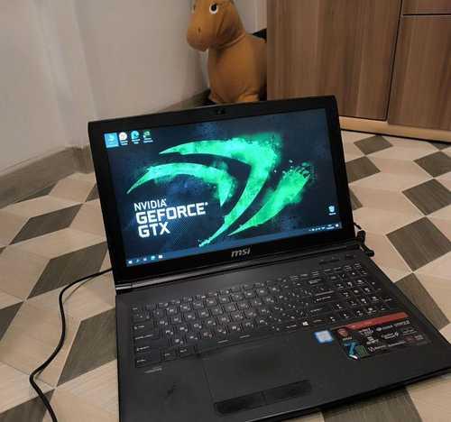 Игровой ноутбук MSI GL62M, nvidia gtx1050, i7,16Gb