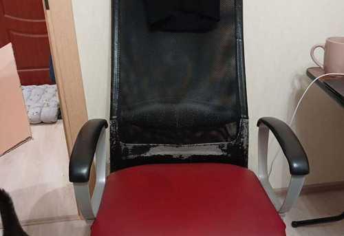 Кресло офисное бу кожаное