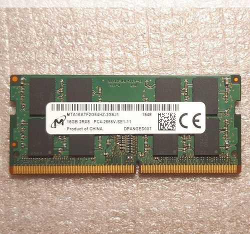 Micron 16gb ddr4 2666Mhz So-dimm