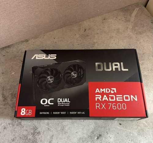 Видеокарта asus amd radeon rx 7600 новая