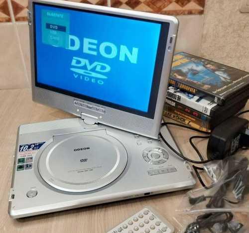 Портативный dvd плеер Odeon SDP-1280 USB пульт