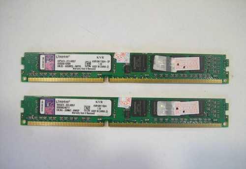 Память 2шт. DDR3 4Gb Kingston KVR16N11S8/4