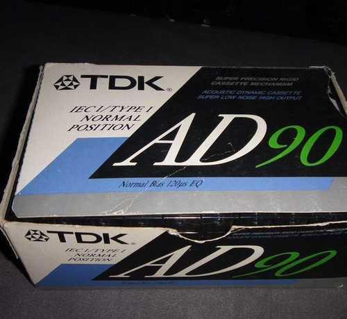 TDK AD 90 кассеты с музыкой