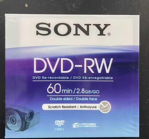 Диск sony DVD-RW 60 min 2,8 Gb